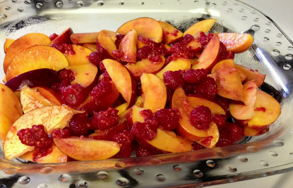 Gluten Free Nectarine Raspberry Crumble – Life of the Party Always!