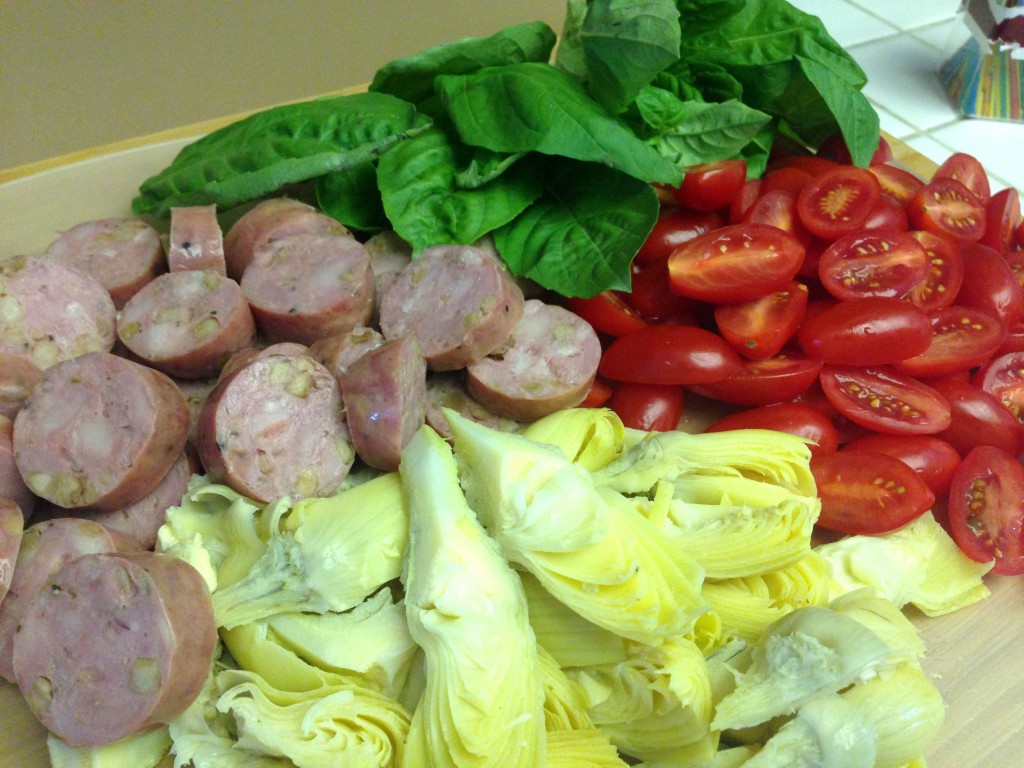 Italian Flags – Chicken Sausages on Picks – Life of the Party Always!