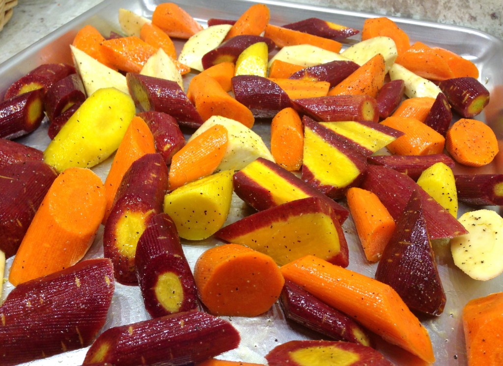 Roasted Tri-Color Carrots with Spiced Rum Glaze – Life of the Party Always!